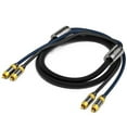 2-RCA Male to Male Stereo Audio Cable, Gold Plated, Hi-Fi Sound for TV ...