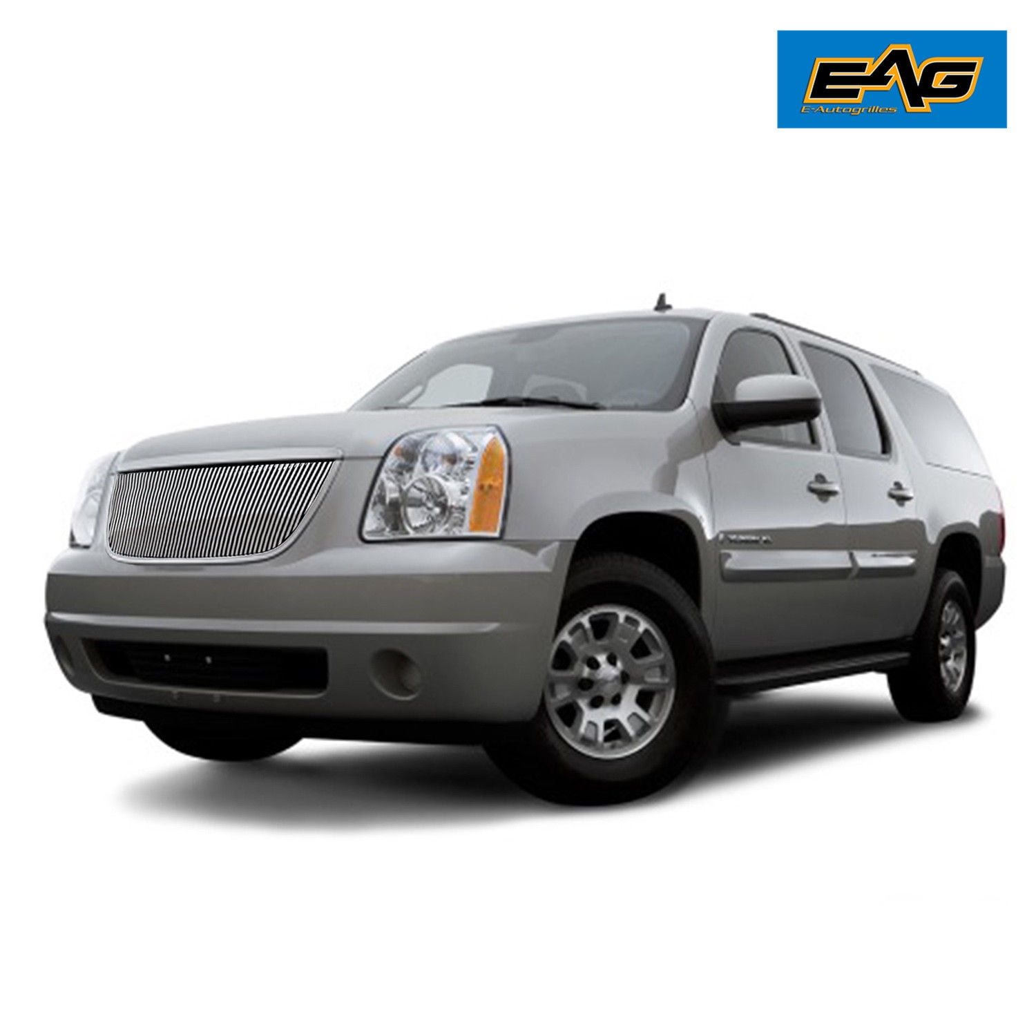 EAG Chrome Billet Grille+Shell Compatible with 07-14 GMC Yukon/Yukon XL ...