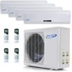 4 Zone Mini Split 9000 12000 12000 12000 Ductless Air Conditioner Pre ...
