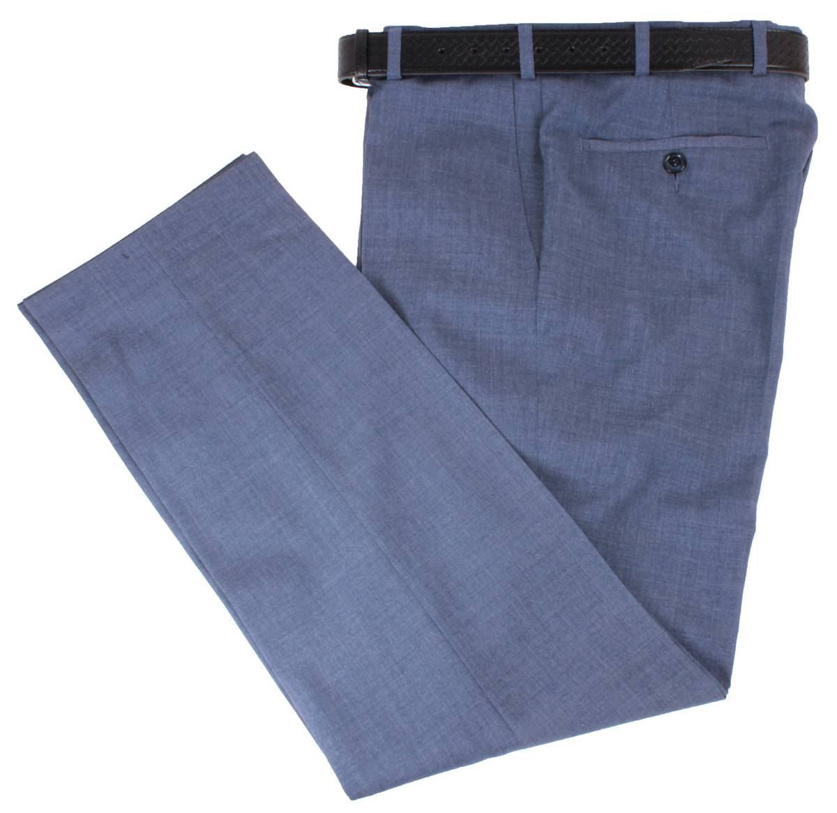 BRUHL Robert Lightweight Wool Mix Smart Trousers - Blue - Walmart.com