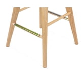 Boraam Bali 29" Backless Swivel Wood Bar Stool, Natural Finish ...