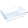Deep Clear Glass Baking Dish, Rectangular Tempered Glass Baking Pan ...