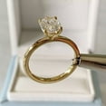 2Ct Oval Cut Lab Created White Diamond Women's Solitaire Engagement ...