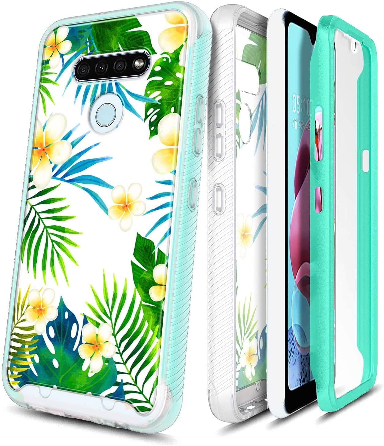 For LG K51 Case, LG Reflect with Built-in Screen Protector, Nagebee ...