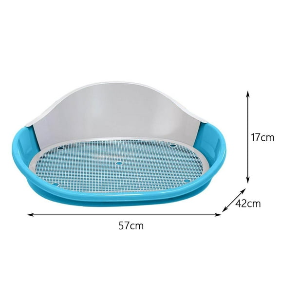 thinsony Dog Toilet with Urinary Column Dog Litter Tray Mesh Grids ...