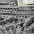 VHC Brands Waffle Weave Dark Gray Euro Sham Set of 2 26x26, Decorative ...