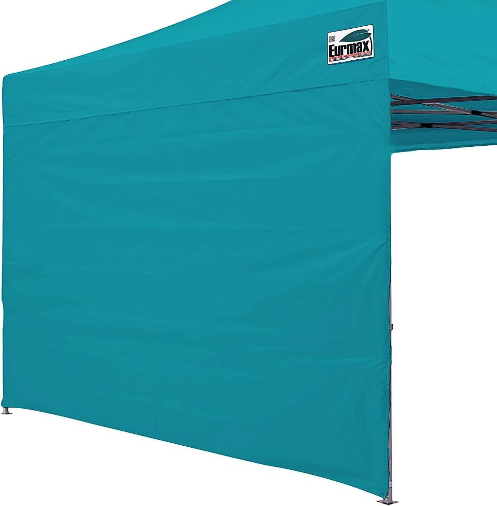 Eurmax Instant Sunwall for 10x10FT Pop up Canopy, 1 Pack Turquoise ...