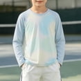 Kids Summer Athletic Top Gradient Tie Dye Raglan Long Sleeve T-Shirt ...
