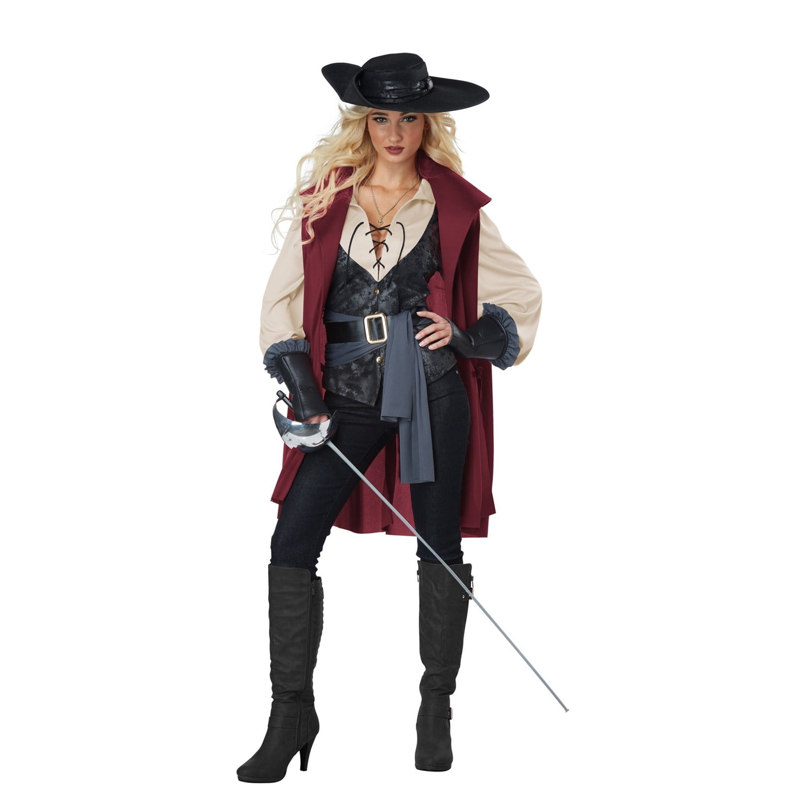 Lady Musketeer Women's Halloween Costume - Walmart.com - Walmart.com