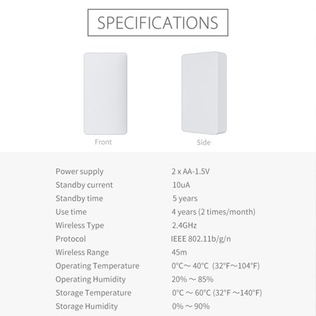 Tuya Kitchen 2.4Ghz Wireless Smart Flood Sensor Plastic Water Leakage ...