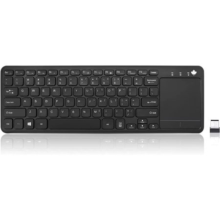 Wireless Keyboard with Touchpad, 2.4Ghz Wireless Keyboard Support ...