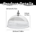 Cake Cover Dome 20x20cm, Clear Plastic Food Cloche for Cake Stand ...