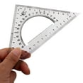 Uxcell Plastic Drafting Drawing Right Angle Triangle Ruler Combo ...