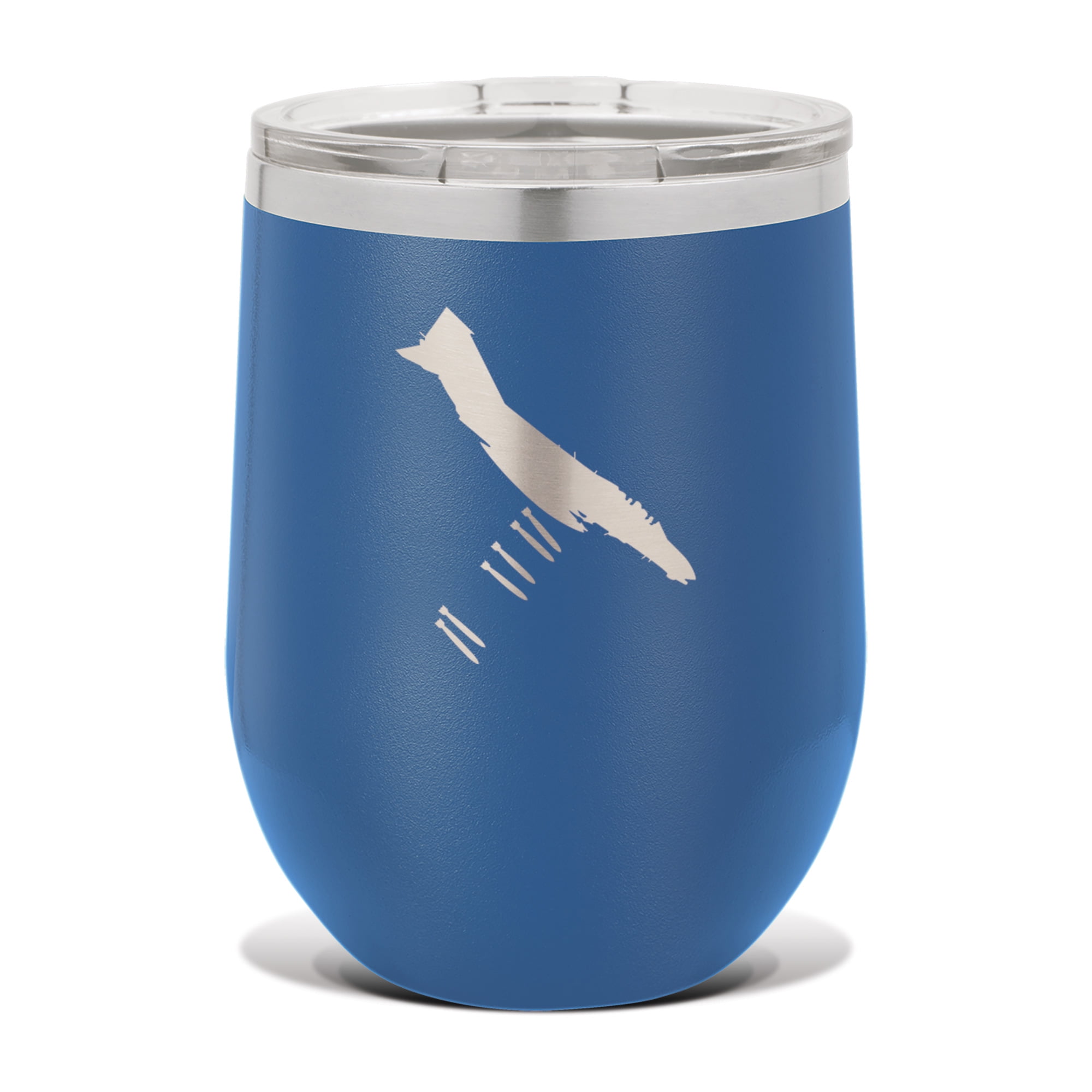 F-4 Phantom Dropping Bombs Wine Tumbler 12 oz - Laser Engraved ...