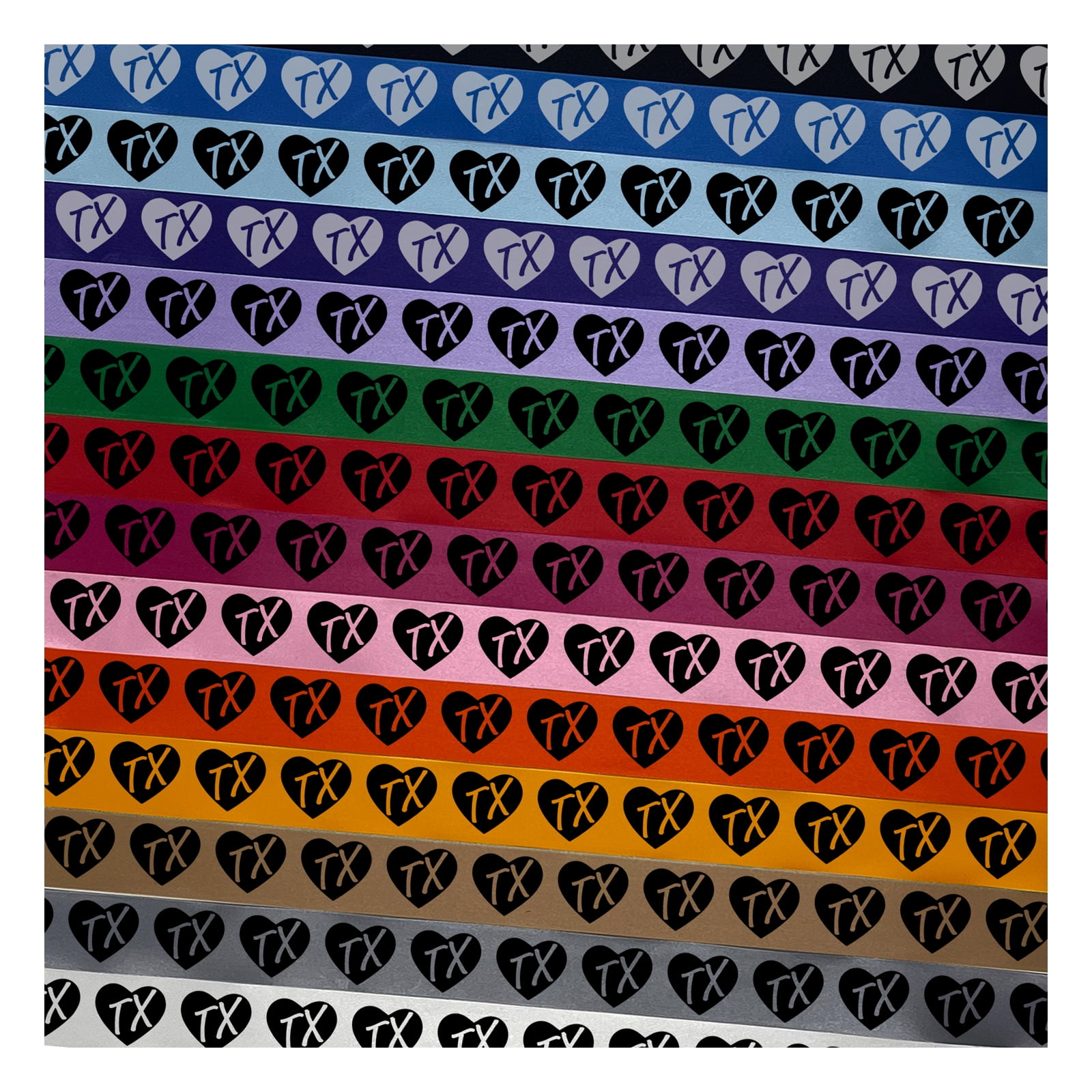 TX Texas State in Heart Satin Ribbon for Gift Wrapping Bows Craft DIY ...