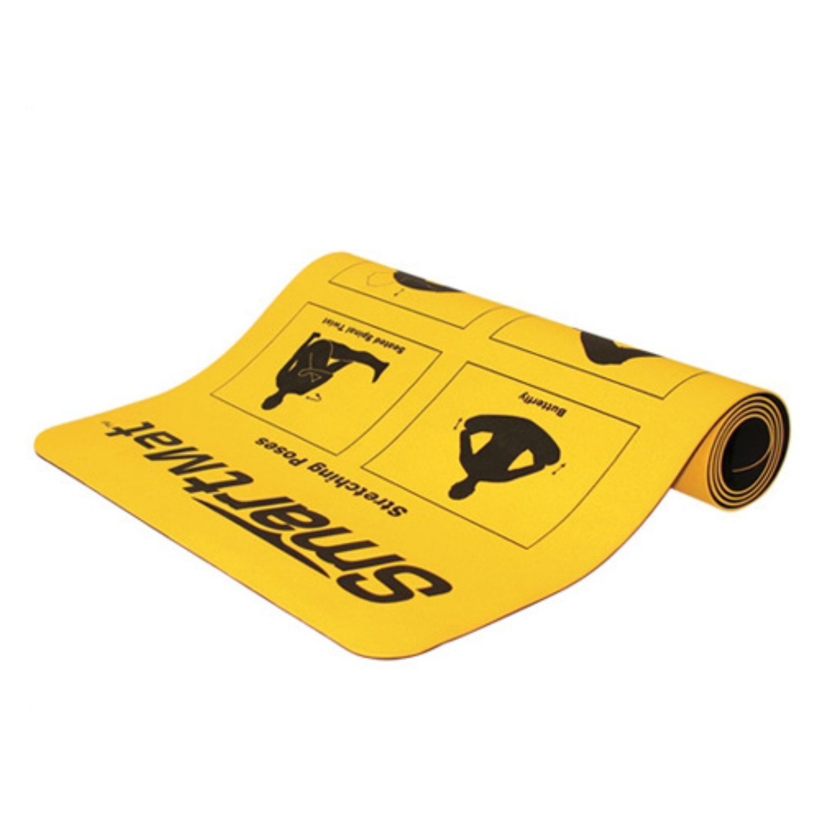 Prism Fitness 6 Millimeter Smart Mat with Exercises and Stretching ...