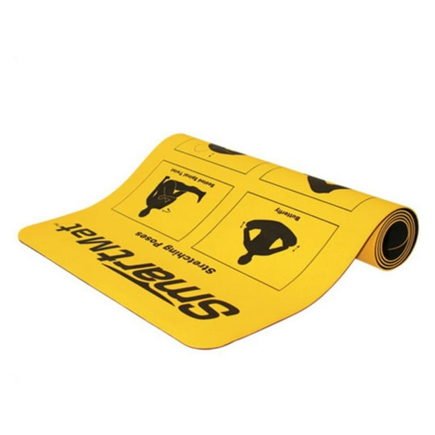 Prism Fitness 6 Millimeter Smart Mat with Exercises and Stretching ...