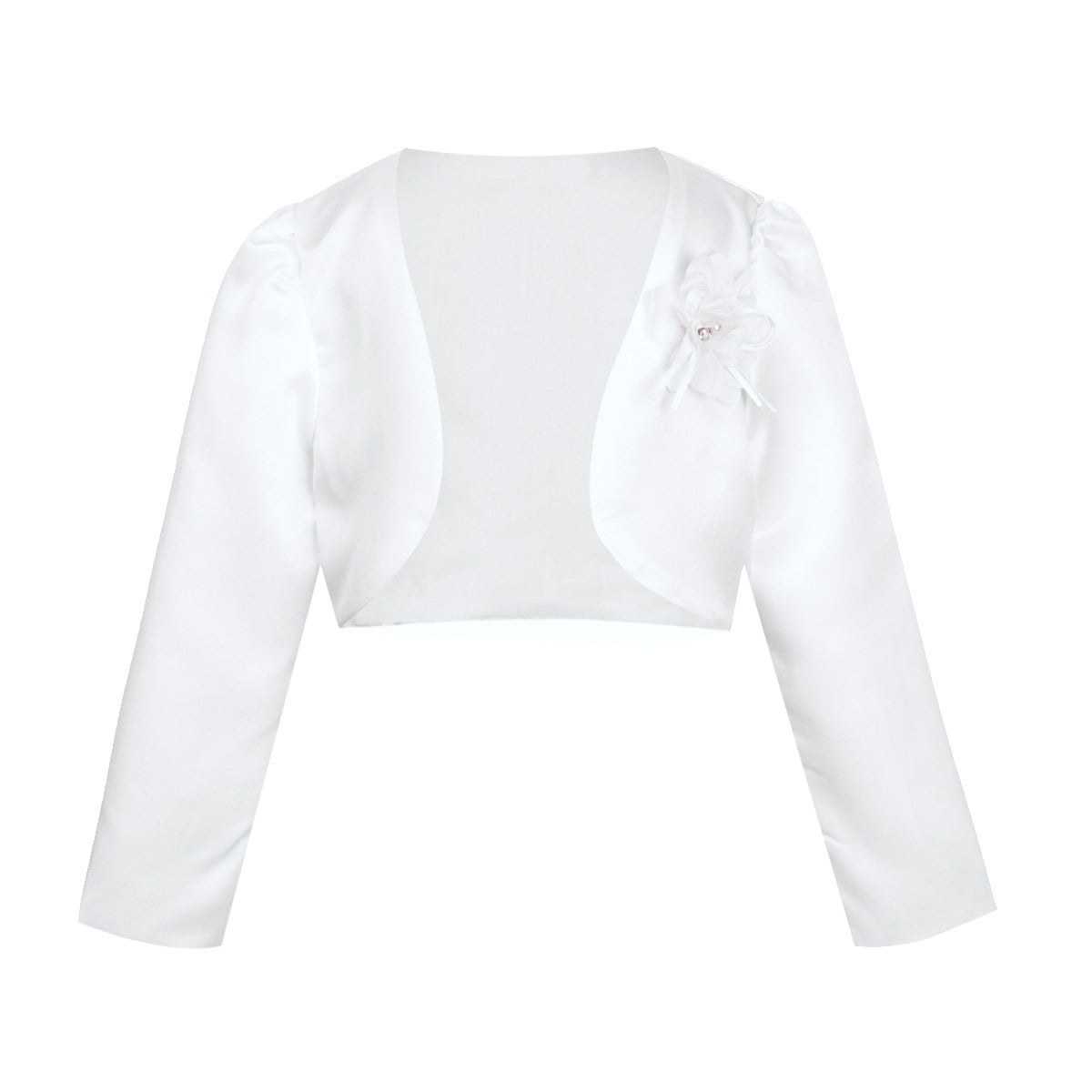 Click here for Hansber Kids Girls Satin Long Sleeve Bolero Shrug... prices