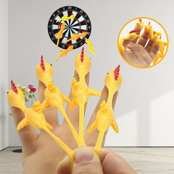 matoen Sling Shot Chicken Toys Ejection Chicken Fidget Toy Rubber ...