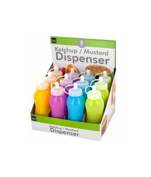 12-Pc Ketchup-Mustard Dispenser Countertop Display - Set of 24 ...
