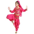uikmnh Girls Belly Dance Outfit with Pants Folk Dance Practice ...