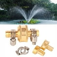 1/2" 4Pairs Garden Brass Hose Mender End Repair Kit Hose Connector Male ...