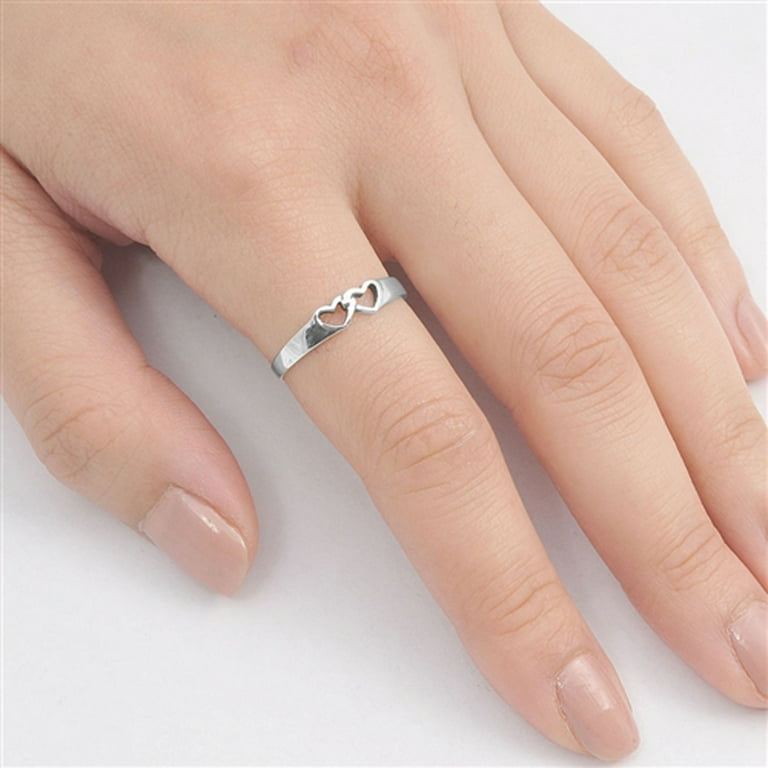 Infinity Symbol With Heart Ring