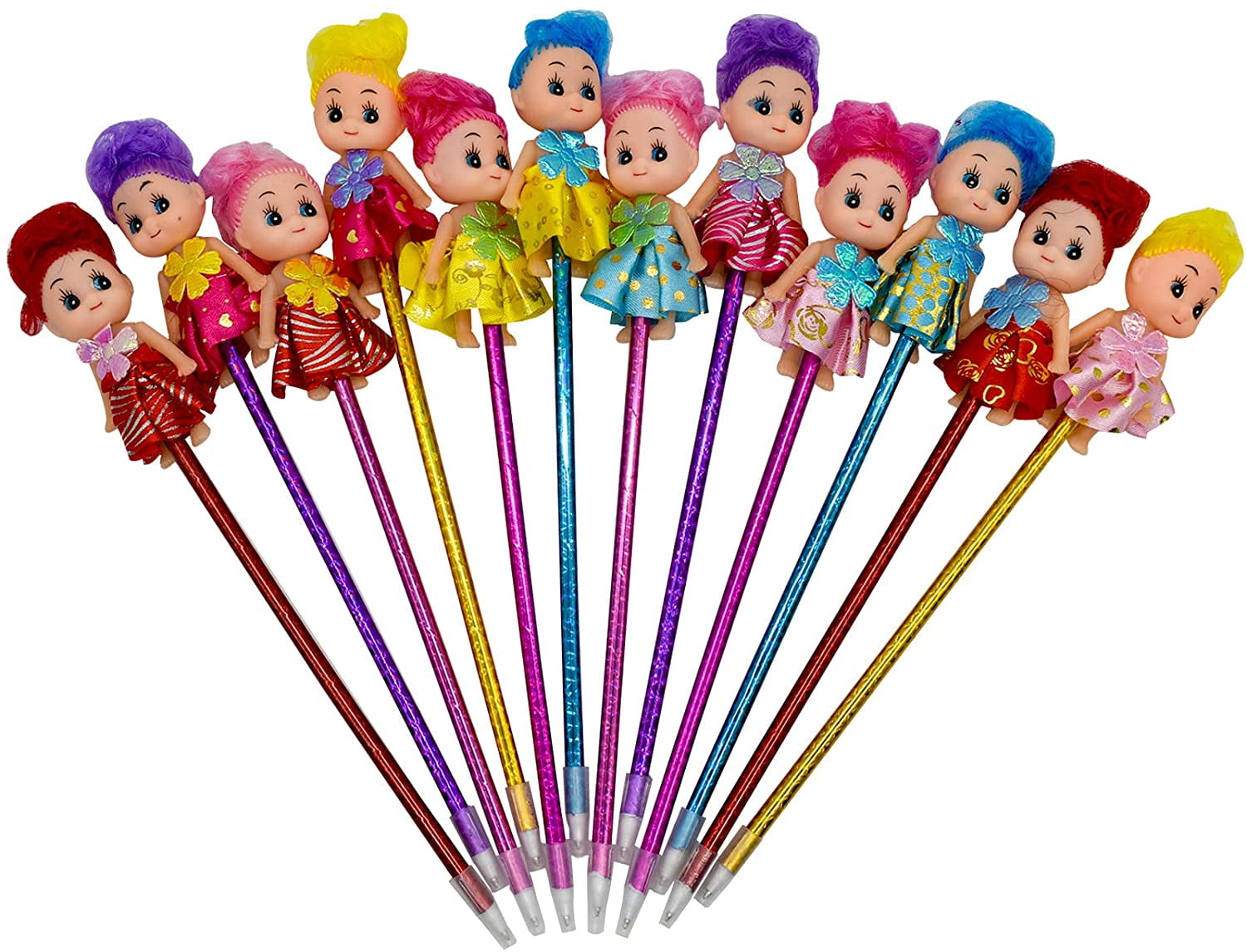 Maydahui 12PCS Doll Ballpoint Pen Puppet Pens Cute Sweet Kawaii ...
