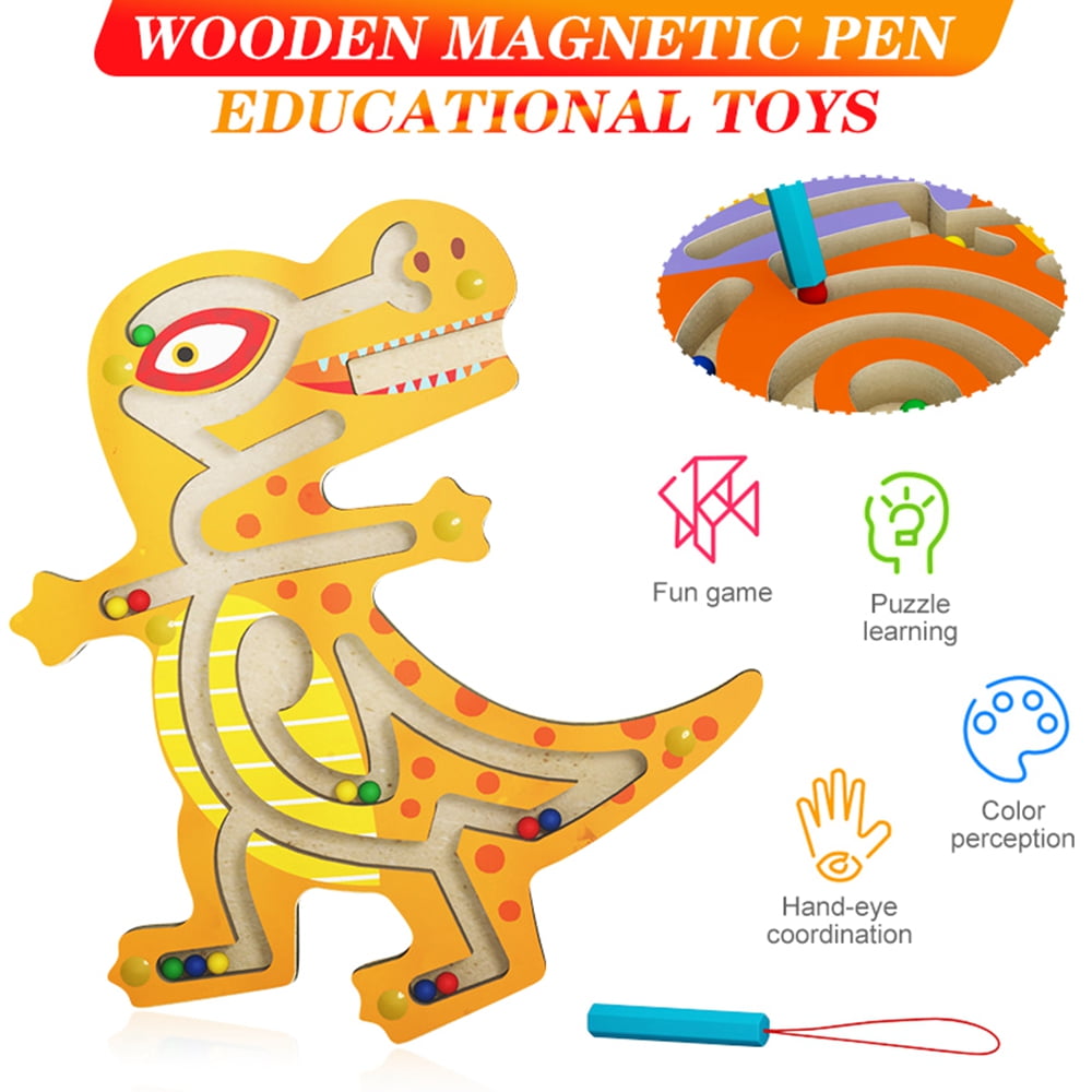 Amerteer Magnetic Maze Game Set, Educational Toy Fun Games STEM ...