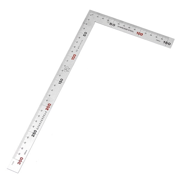90° Right Angle Square Scale Stainless Steel Ruler 300/ 500mm Gauge ...
