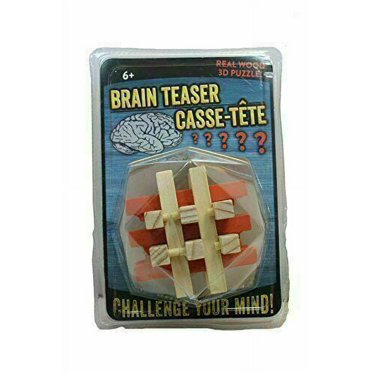 Star - Wooden Brain Teaser Puzzle - Walmart.com