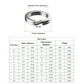 Round Fishing Split Rings Set, 50Pcs Assorted Heavy Duty Stainless ...