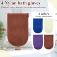 4 count Glove Net Sponge Mitt Gloves Bath Deep Cleaning Removal Sponge ...