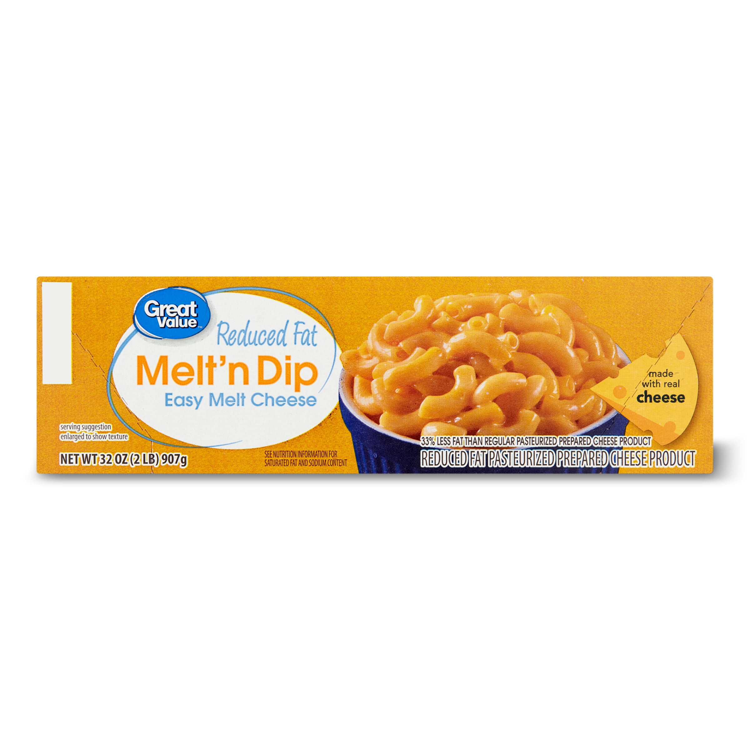 Great Value Reduced Fat Melt'n Dip Easy Melt Cheese, 32 oz - Walmart.com