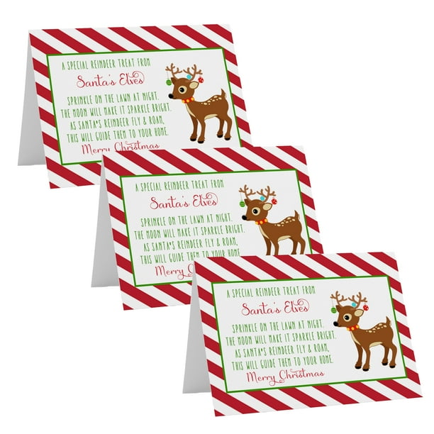 Reindeer Food Gift Tags - Christmas Party Supplies - Kids Favors ...