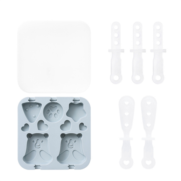 Ice Cream Box with Cover Ice Lollipop Silicone Lollipop Mould Ice Cube ...
