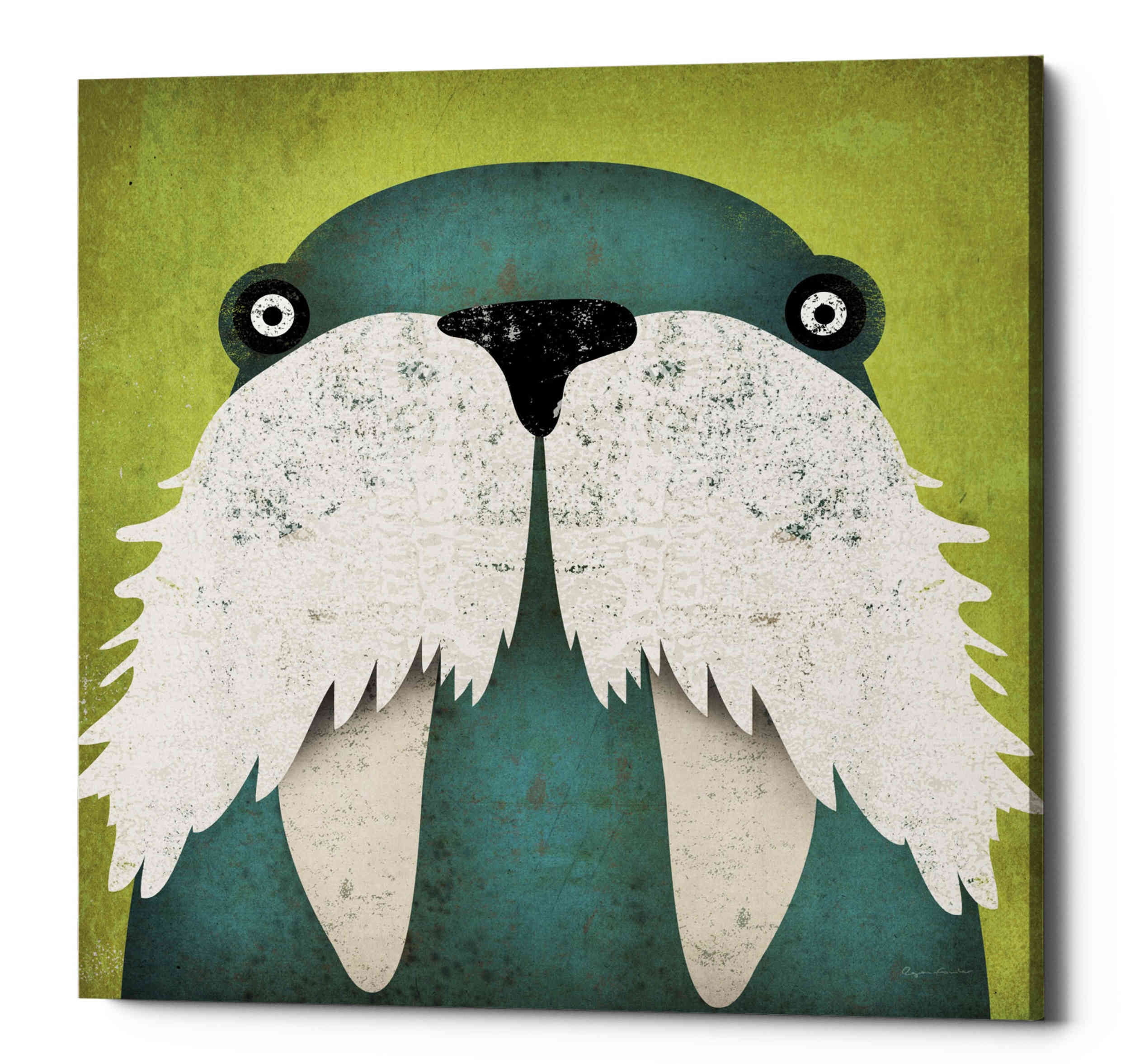 Epic Graffiti 'Walrus' by Ryan Fowler, Canvas Wall Art, 12"x12 ...