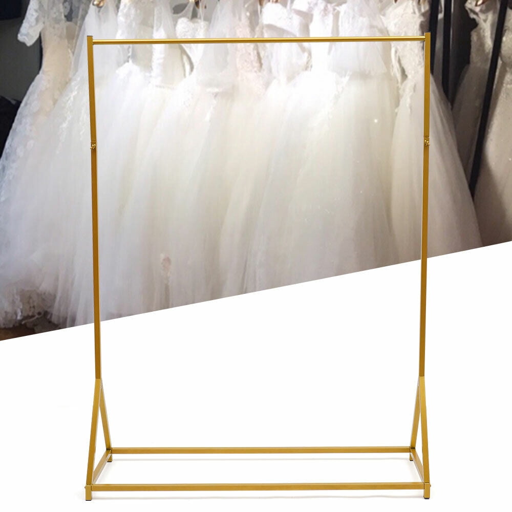 Gold Metal Wedding Dress Garment Rack Bridal Arch Party Decor Backdrop ...