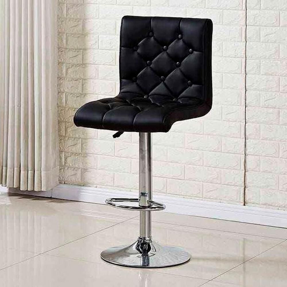 Click here for Heavenly Collection Black Leather Adjustable Stool prices