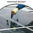 HAMPPLIES 4-Pack Black Solar Panel Mid Clamps with Screws, Aluminum ...