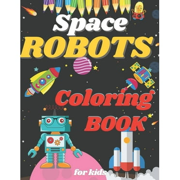 Robot Coloring Book: Tracing And Coloring Activity Book For Children ...