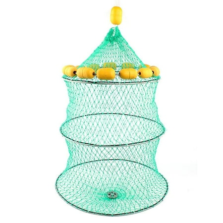 Ustyle 3 Layer Buoyancy Fishing Net with Balls Outdoor Collapsible Live ...