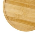 Bamboos Wooden Large Pizza Paddle Pizza Peel Round Wooden Pizza Serving ...