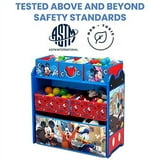 Disney Mickey Mouse 6 Bin Design and Store Toy Organizer by Delta ...