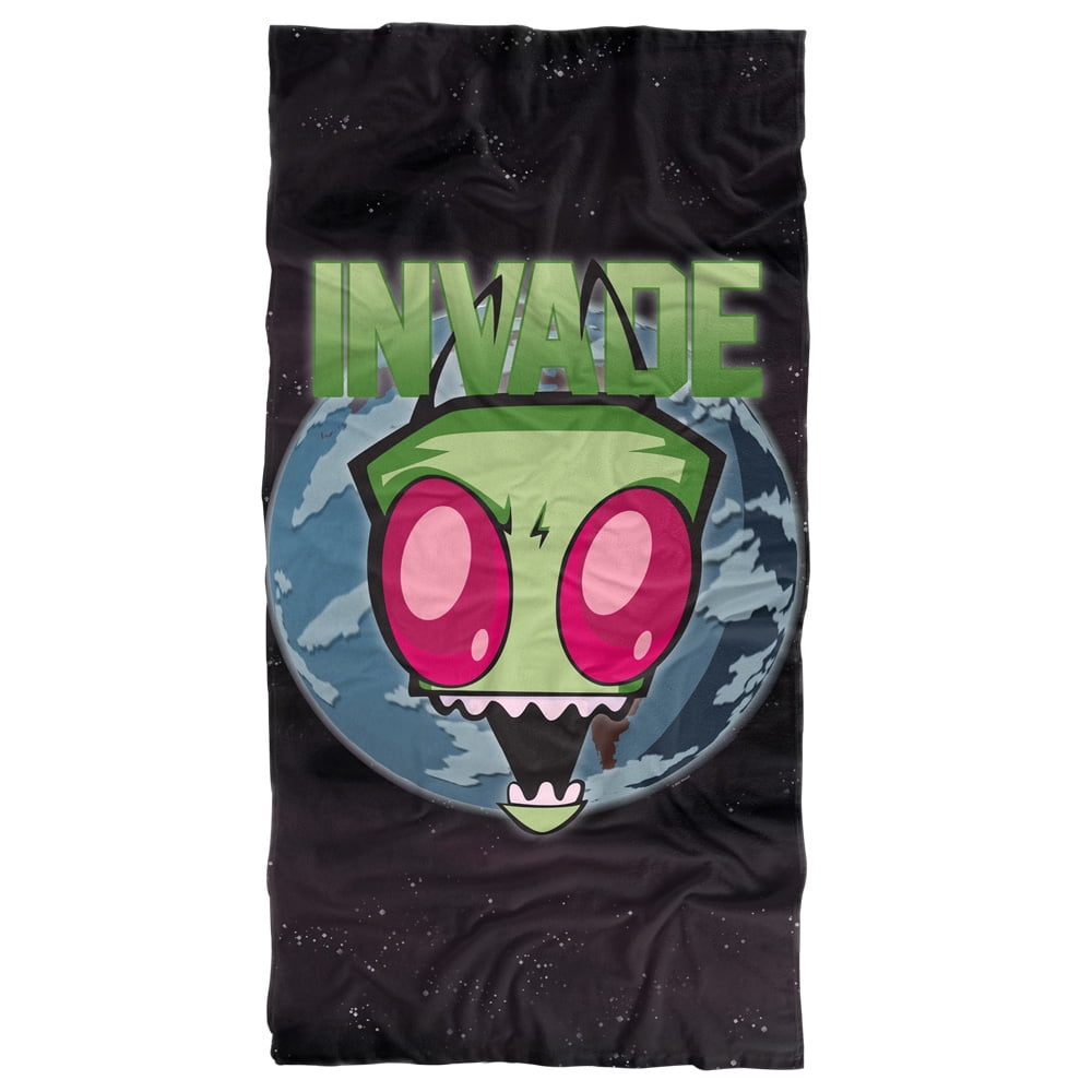 Invader Zim Towel, 30"x60", Invade Beach Towel - Walmart.com