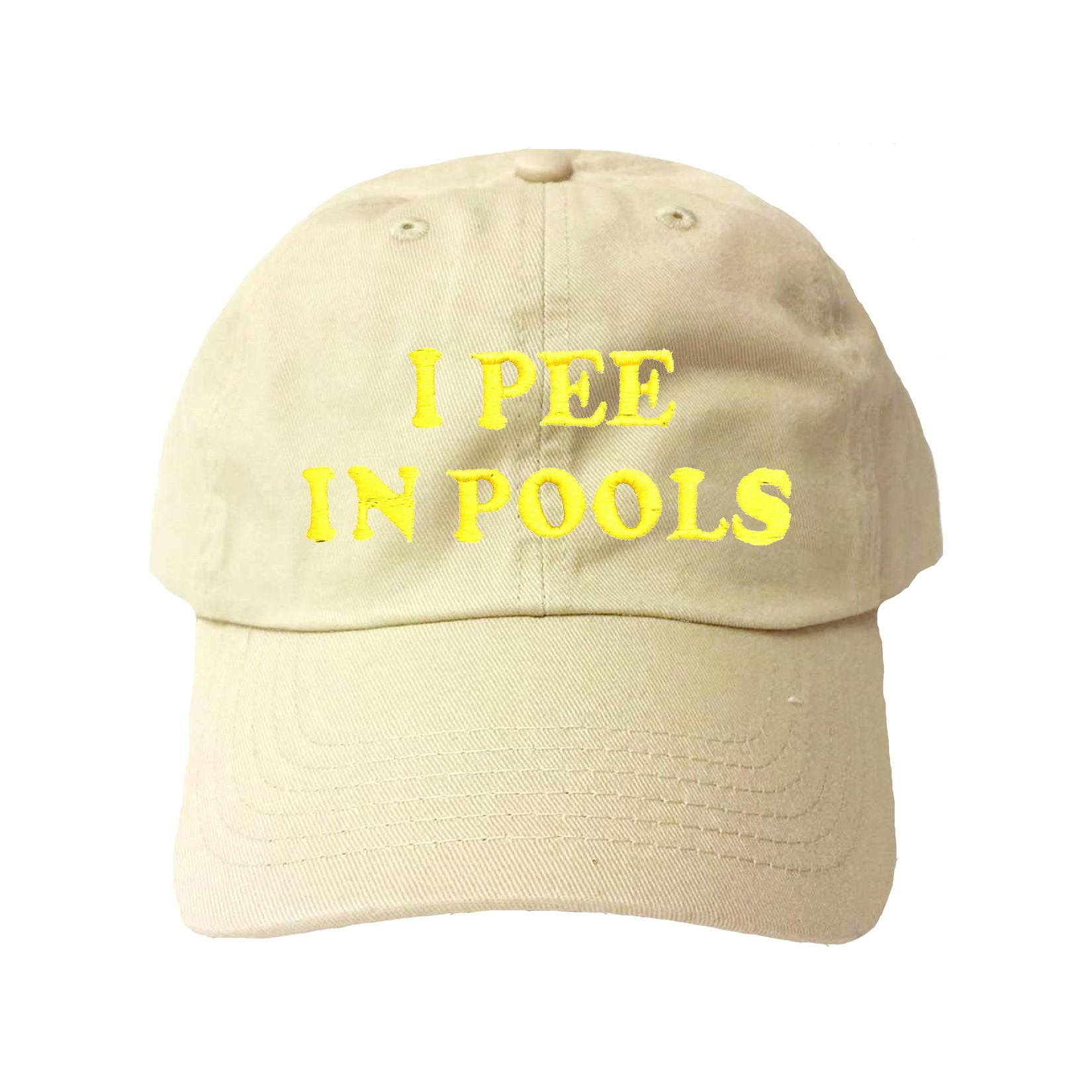 Adult I Pee In Pools Embroidered Dad Hat - Walmart.com
