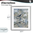Stupell Industries Blue Bird & Magnolia Gray Framed Print Under Glass ...
