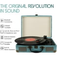 DIGITNOW Retro Record Player, 3-Speed Bluetooth Vinyl Turntable, Stereo ...
