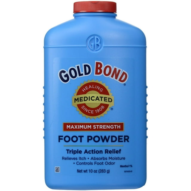 Gold Bond Foot Powder Medicated Maximum Strength 10 oz (Pack of 2 ...