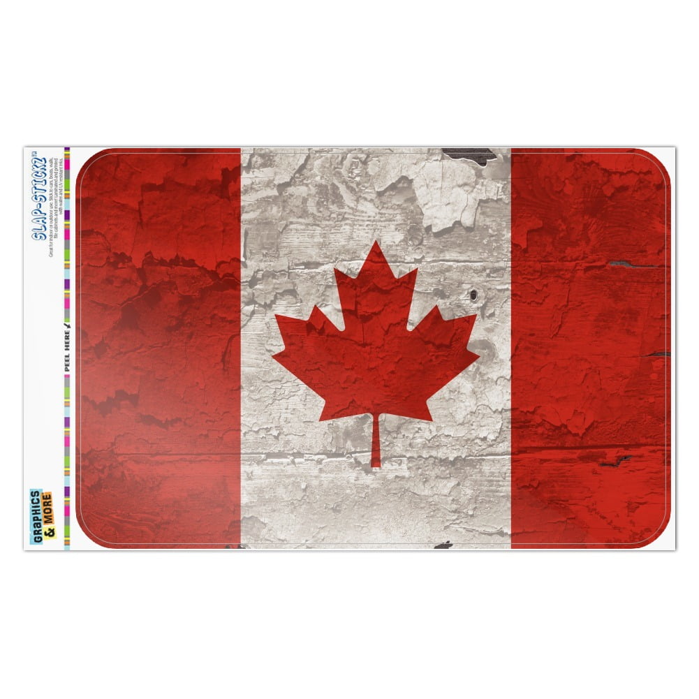 Rustic Distressed Canada Flag on Wood Home Business Office Sign ...